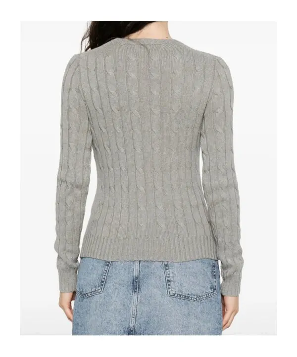 Polo Ralph Lauren Cable-knit Crew Neck Jumper - Grey