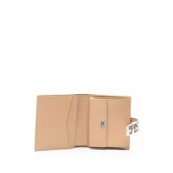 Givenchy Logo-plaque Leather Purse - Nude