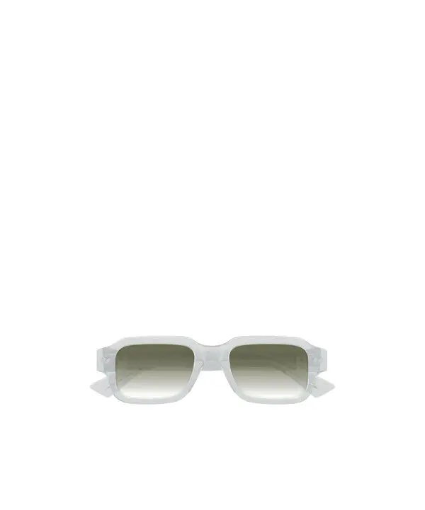 Bottega Veneta Rectangle Frame Sunglasses - White