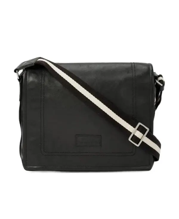 Bally Logo Strap Satchel - Black