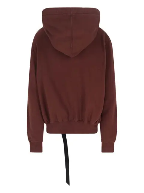 Rick Owens Oversized Drawstring Hoodie - Brown