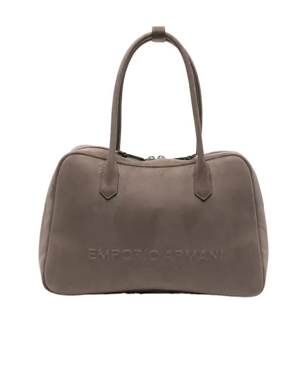 Emporio Armani Embossed Logo Tote Bag