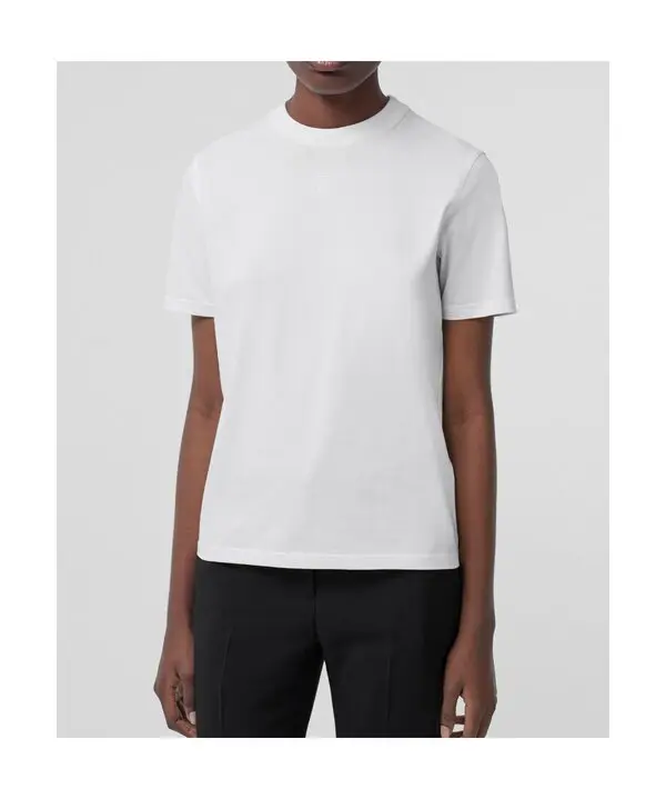 Burberry Embroidered Monogram T-shirt - White