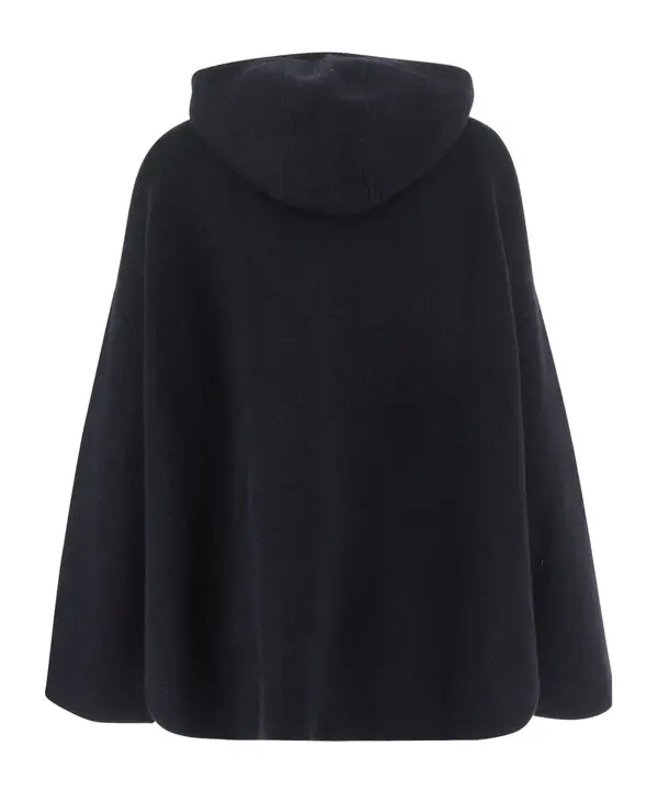 ALLUDE Zip-up Hooded Sweater