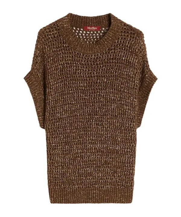 Max Mara Openwork Knit Top