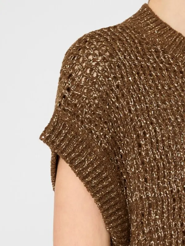 Max Mara Openwork Knit Top