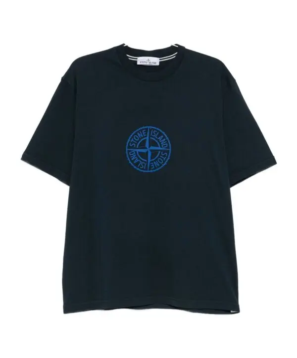 Stone Island Logo Print T-shirt