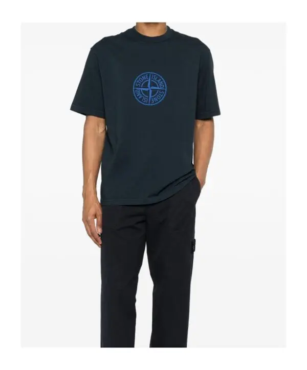 Stone Island Logo Print T-shirt