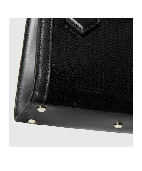 Gucci Diana Sequined Tote Bag With Bamboo Handles