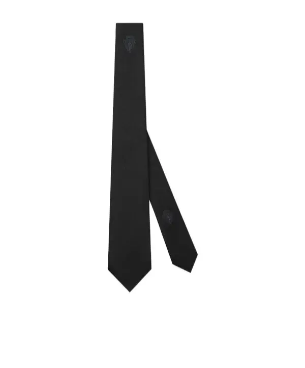 Gucci Silk Jacquard Neck Tie - Black