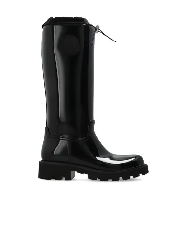 Moncler Kickstream High Wellington Boots - Black