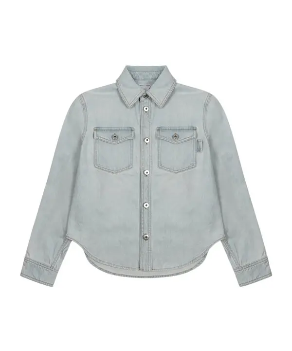 Bottega Veneta Extra Bleached Denim Shirt - Light Blue