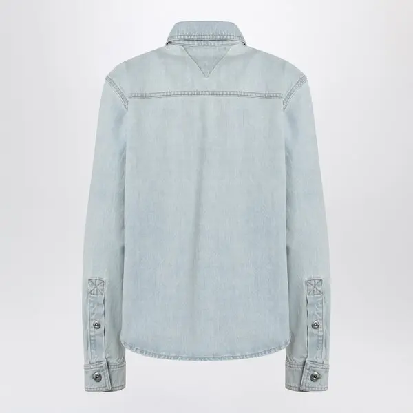 Bottega Veneta Extra Bleached Denim Shirt - Light Blue