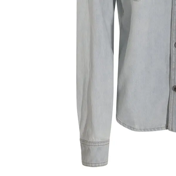 Bottega Veneta Extra Bleached Denim Shirt - Light Blue