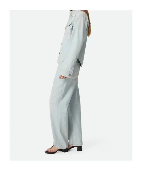 Bottega Veneta Extra Bleached Denim Shirt - Light Blue