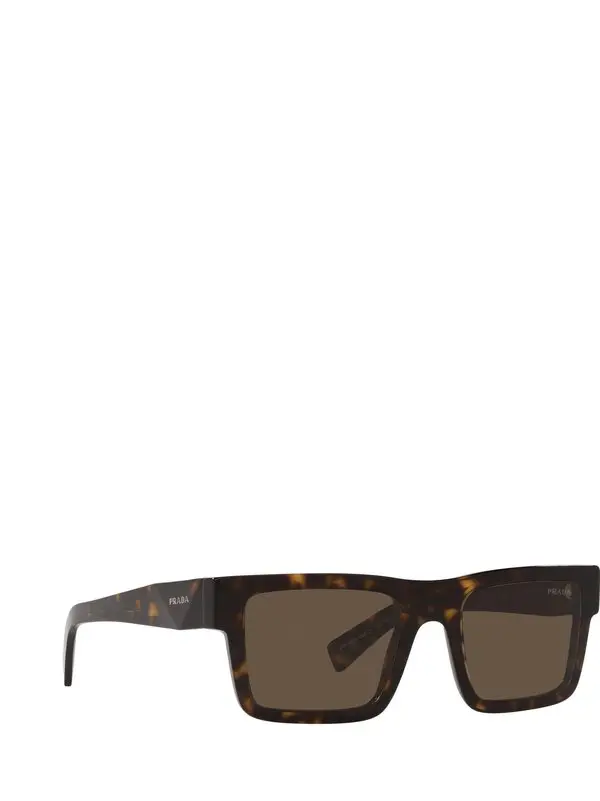 Prada Rectangular Frame Sunglasses - Brown