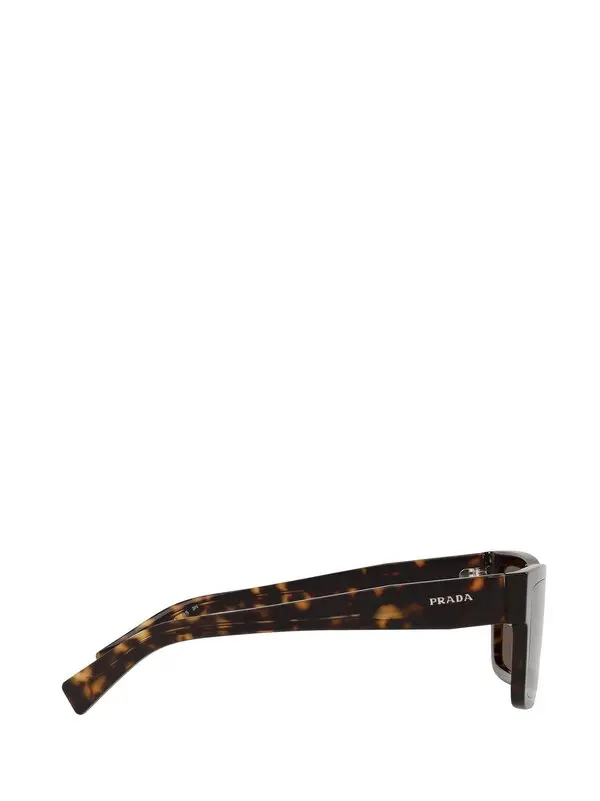 Prada Rectangular Frame Sunglasses - Brown