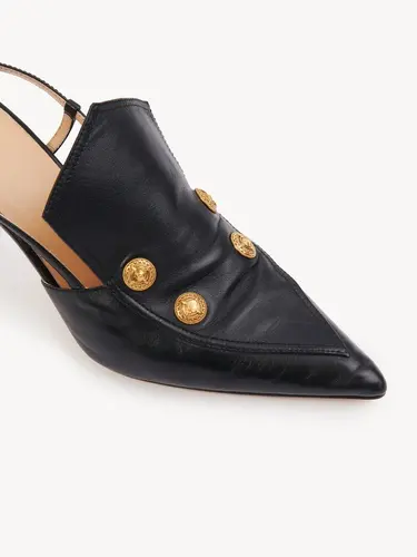 Chloé Pointed Toe Slingback High Heel Sandals