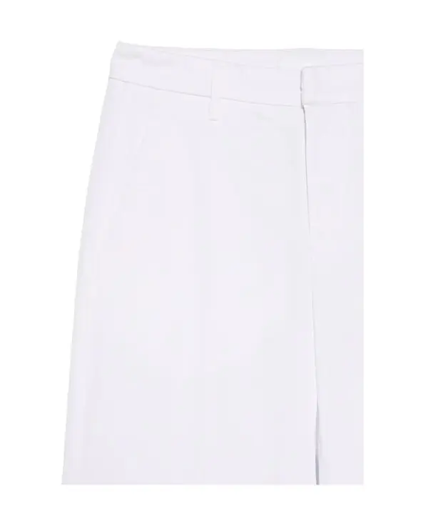DONDUP Front Creases Straight Trousers - Bianco