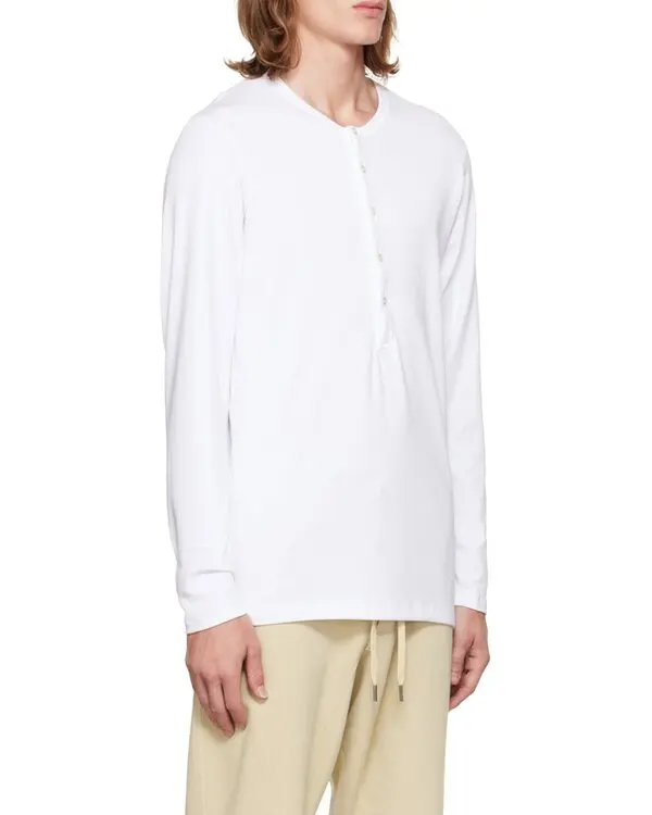 TOM FORD Henley Crewneck T-shirt - White