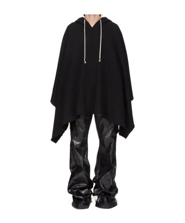 Rick Owens Asymmetrical Hem Poncho