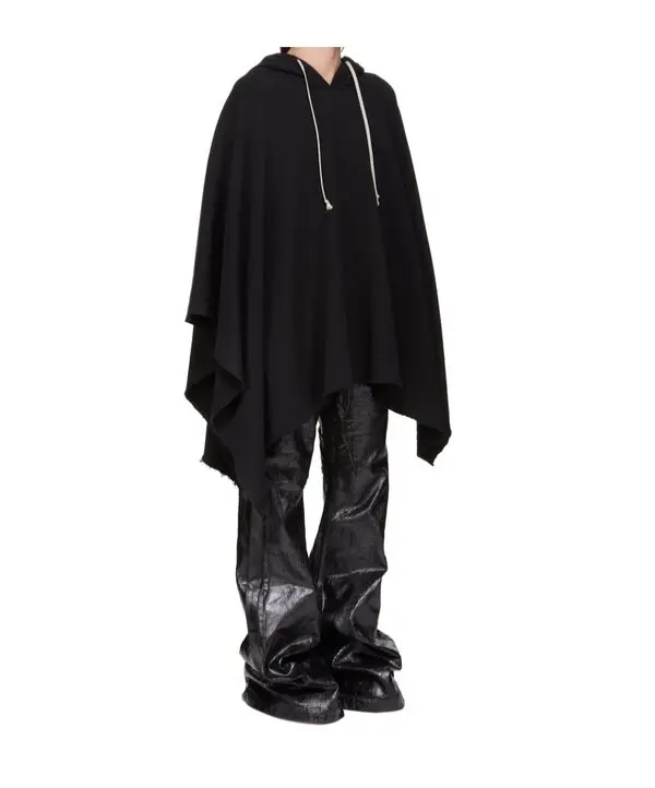 Rick Owens Asymmetrical Hem Poncho