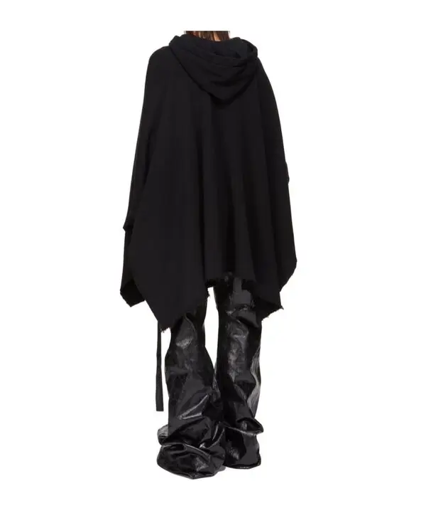 Rick Owens Asymmetrical Hem Poncho