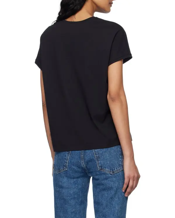 Khaite Devra V-neck Short Sleeve Top