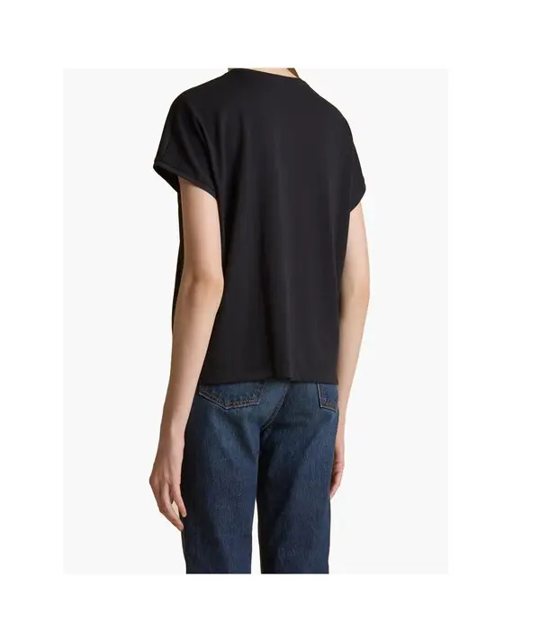 Khaite Devra V-neck Short Sleeve Top