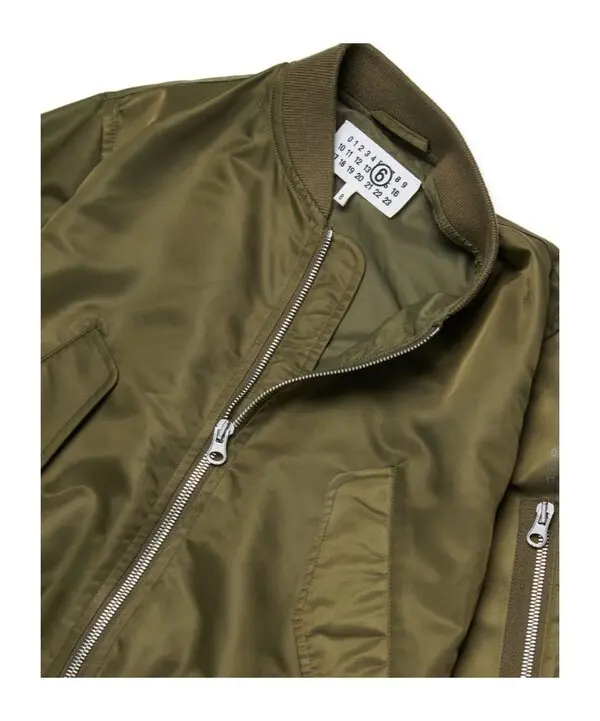 MAISON MARGIELA Long-sleeved Zip-up Bomber Jacket