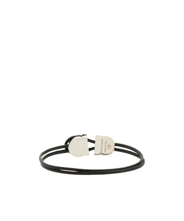 FERRAGAMO Double Cord Bracelet With Gancini Detail