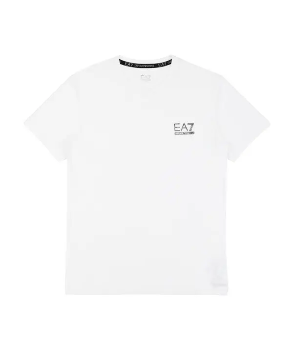 EA7 Round-necked Logo T-shirt - White