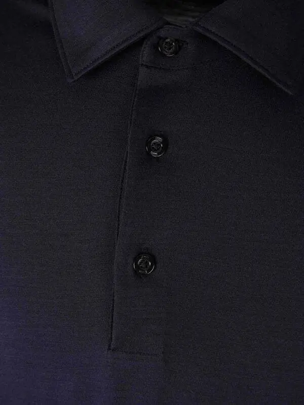 Herno Long-sleeve Polo Shirt - Navy Blue