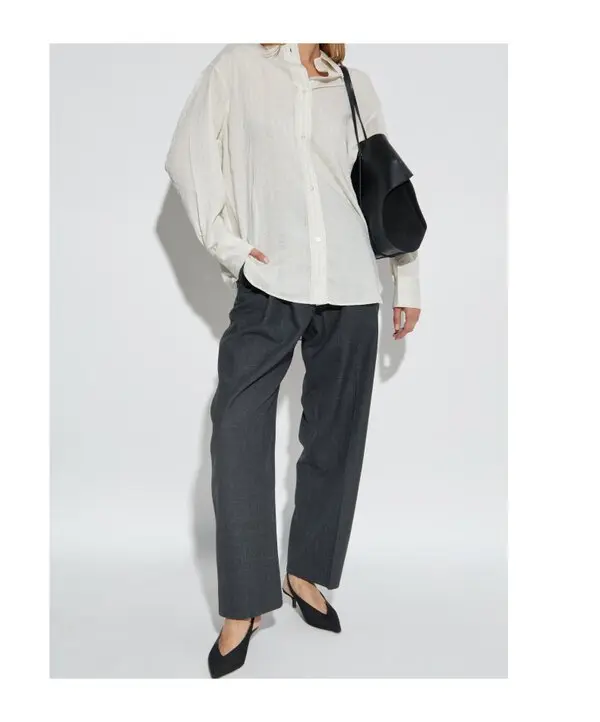 Studio Nicholson Wide-leg Double Pleated Trousers - Black