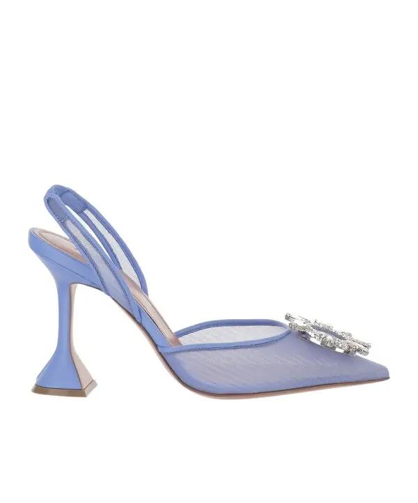 Amina Muaddi Open-toe Crystal Embellished Sandals