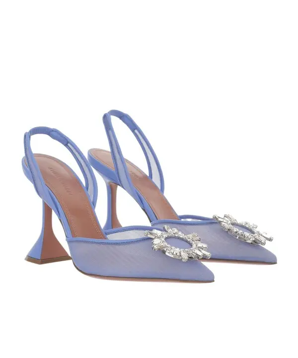 Amina Muaddi Open-toe Crystal Embellished Sandals