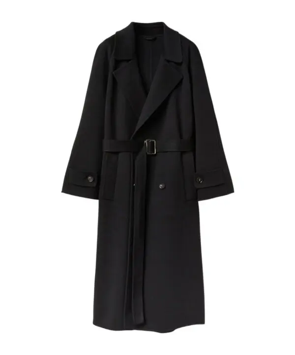 Loro Piana Double-breasted Coat - Black