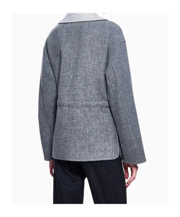 Giorgio Armani Wool And Cashmere Double Cloth Drawstring Jacket