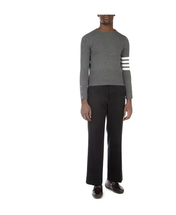 Thom Browne 4-bar Crewneck Jumper - Black