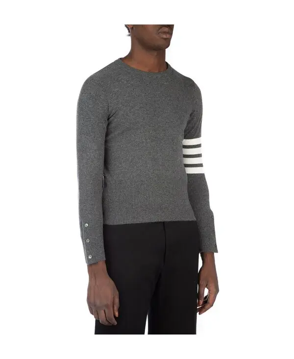 Thom Browne 4-bar Crewneck Jumper - Black