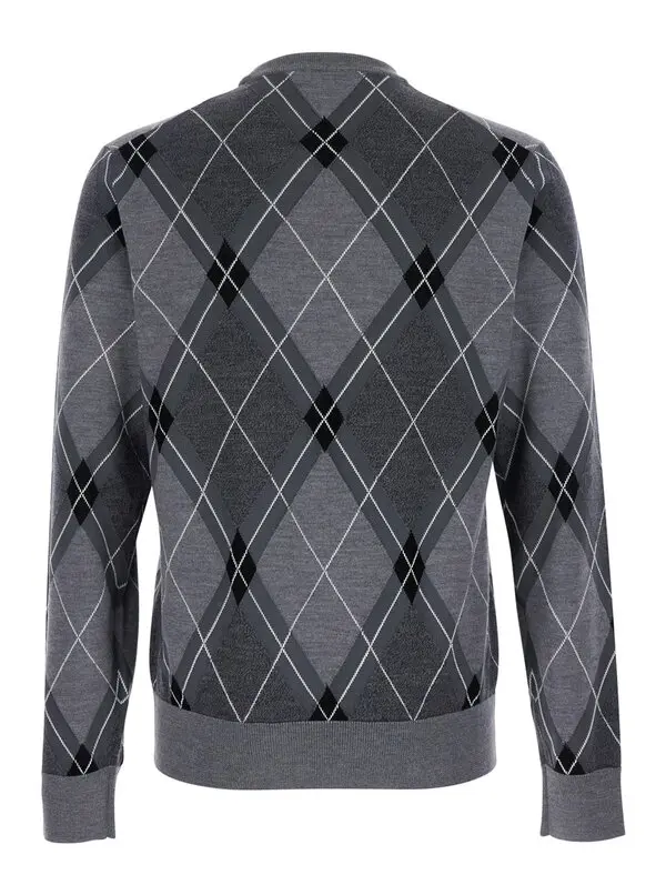 Dolce & Gabbana Argyle Intarsia Knit Jumper
