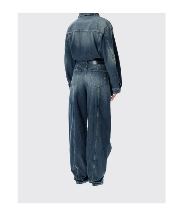 HAIKURE Denim Jumpsuit With Wide Leg Silhouette - Blue