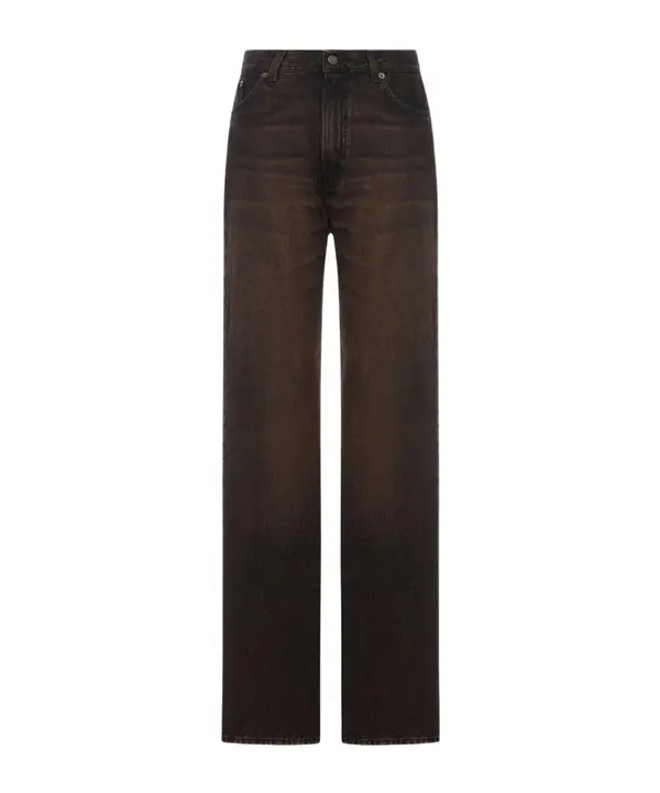 HAIKURE Korea Wide-leg Jeans - Black