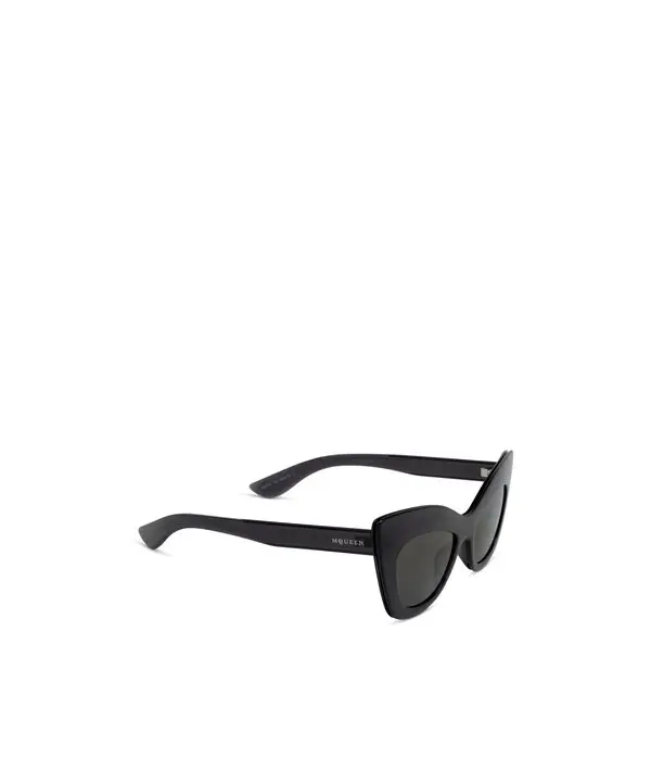 Alexander McQueen Cat Eye Frame Sunglasses - Black