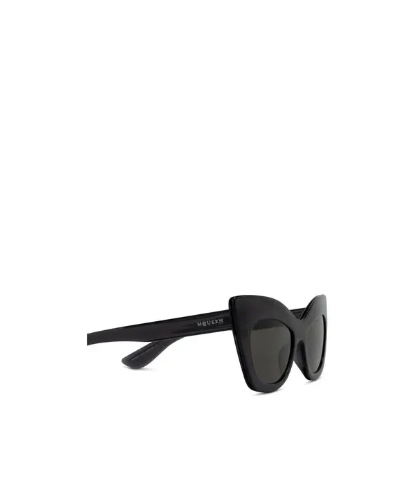 Alexander McQueen Cat Eye Frame Sunglasses - Black