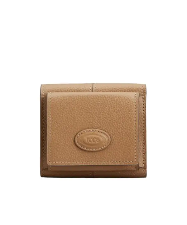 TOD'S Compact Bi-fold Wallet - Brown