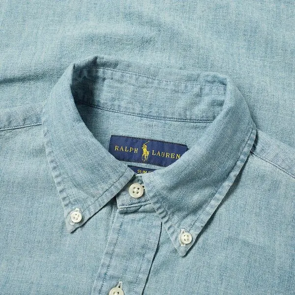Polo Ralph Lauren Pony Embroidered Buttoned Shirt - Blue
