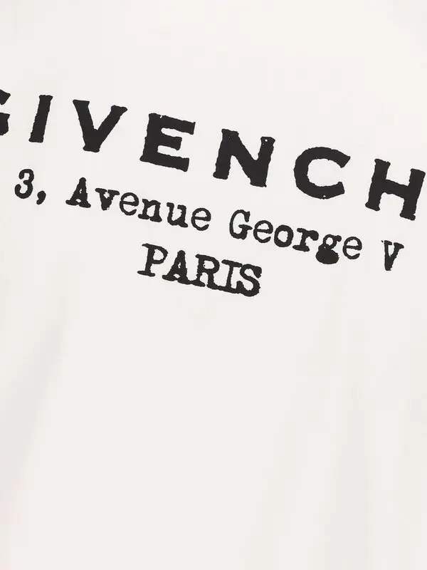 Givenchy Crewneck T-shirt With Logo Print - White