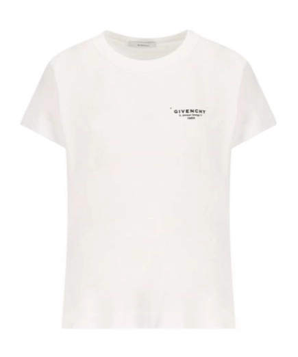 Givenchy Crewneck T-shirt With Logo Print - White