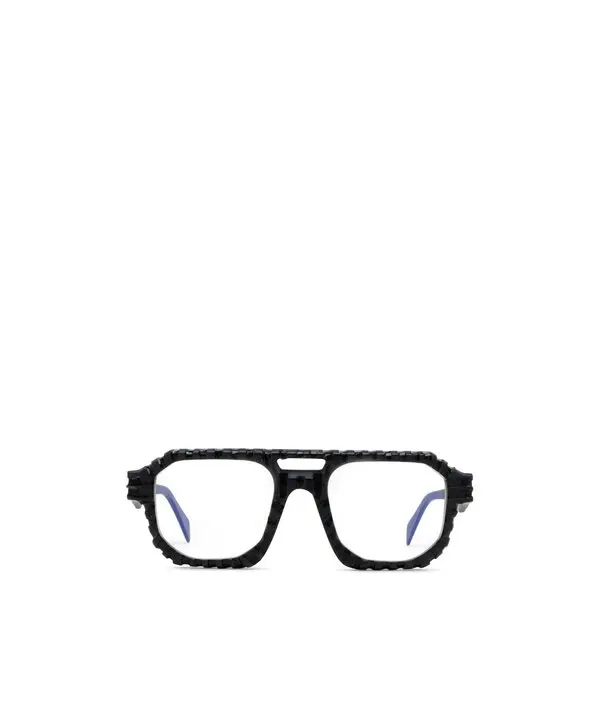 KUBORAUM Geometric Flat Mirror Eyeglasses - Black
